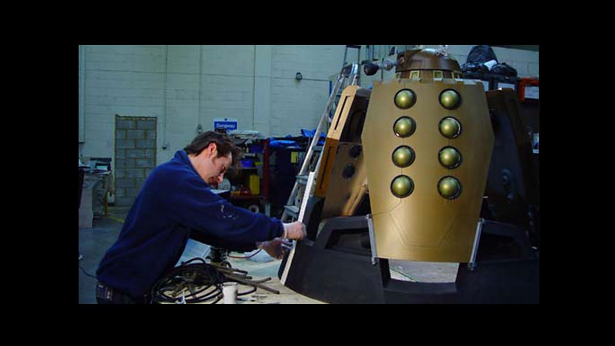 BBC One - Making the Emperor Dalek base. - Doctor Who, Series 1, The ...
