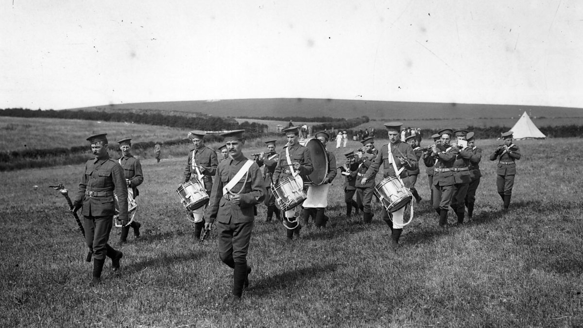 World War 1 Soldiers Marching The 10th Battalion Of The 1st Canadian