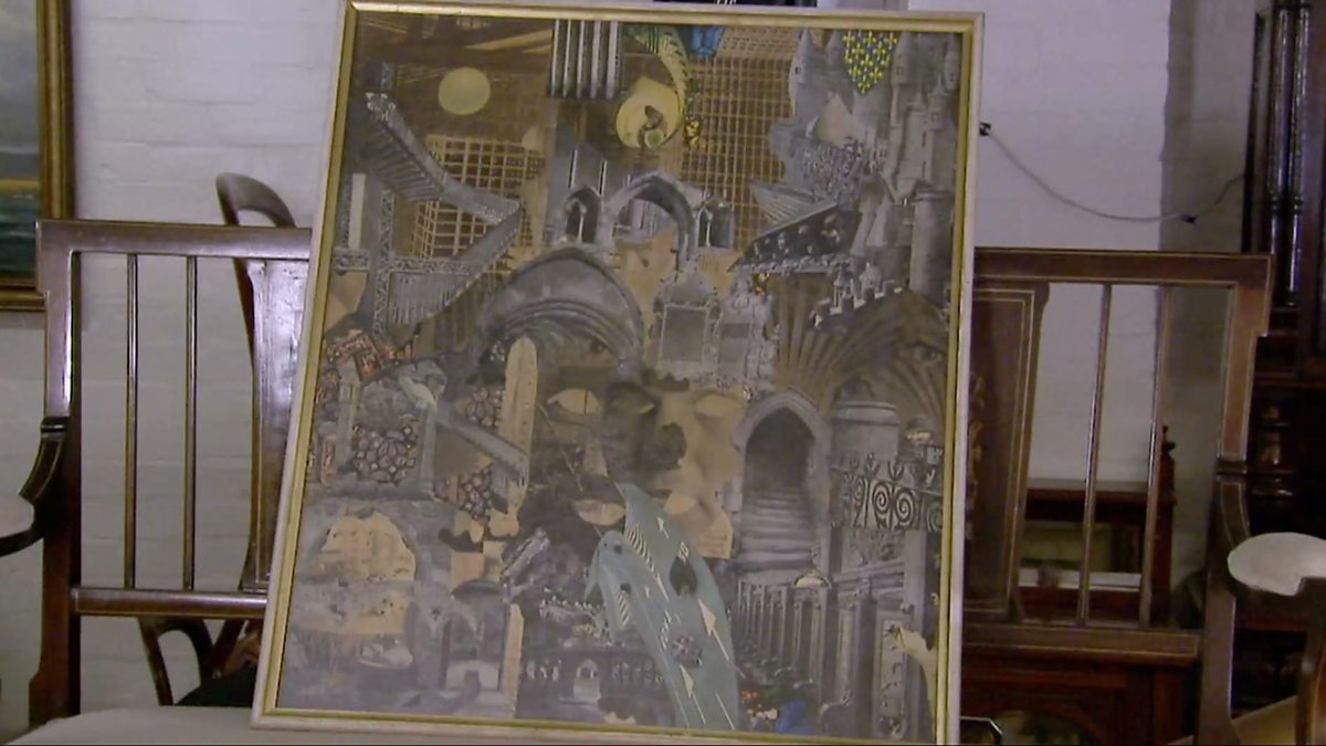 BBC One - Flog It!, Series 12, Essex 57, A rare 1960s collage stands ...