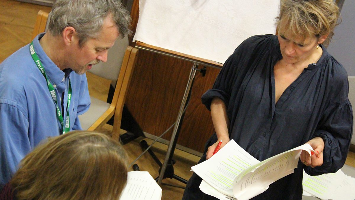 BBC - Director Colin Guthrie discusses the action with his cast ...