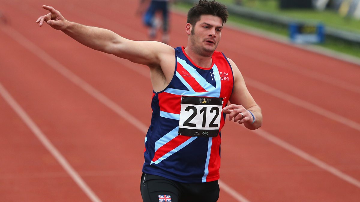 BBC One - Invictus Games, 2014, GB captain wins men’s 200m