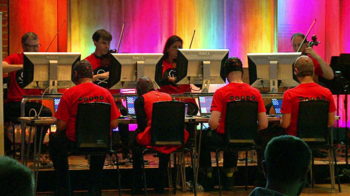 BBC News - Click, 20/09/2014 GMT, Playing music with your brain