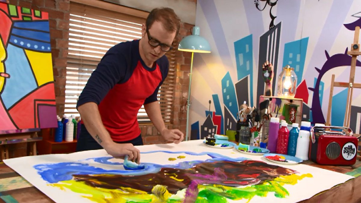 CBBC - Ten Pieces, Art masterclass: Ricky Martin aka Art Ninja gets ...