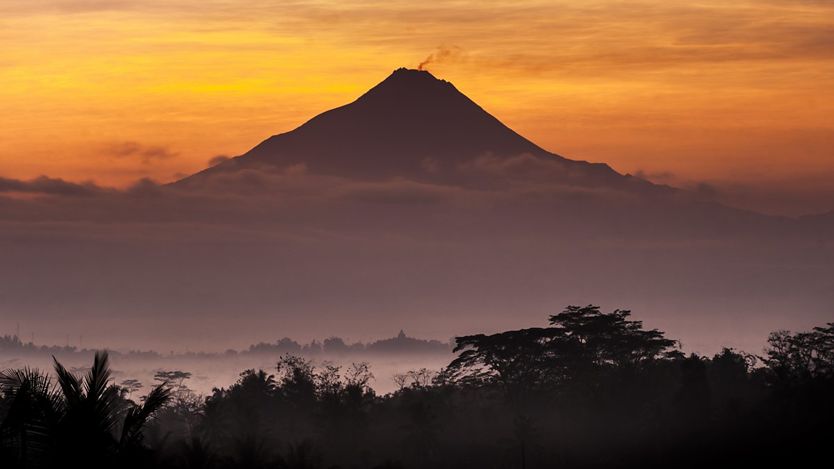 BBC Two - Merapi Volcano at dawn, Java. Thousands of volcanoes are ...
