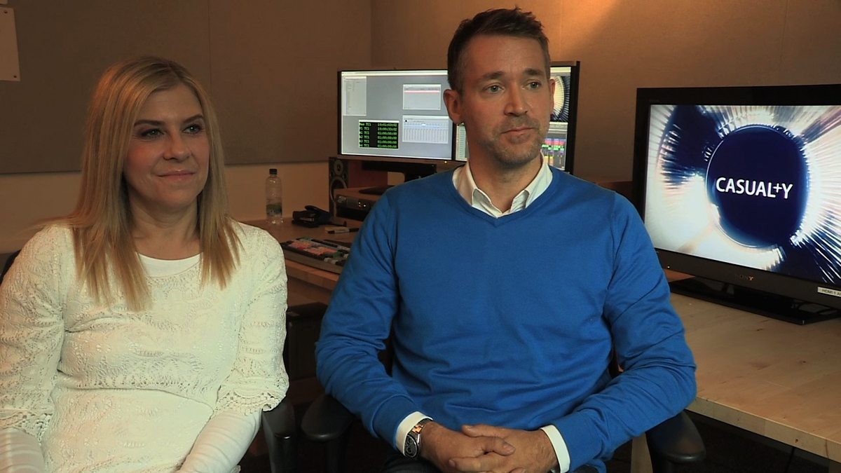 BBC One - Casualty, Interview: Oliver Kent and Erika Hossington