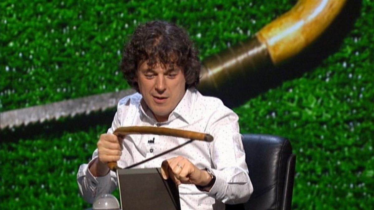 BBC Two - QI, Series G, Gardens, Alan Davies Destroys The Set