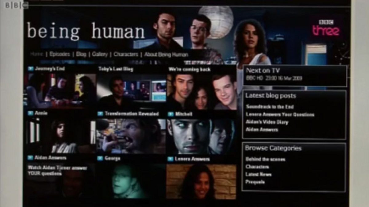 BBC Three - Being Human Unearthed, Being Human Online