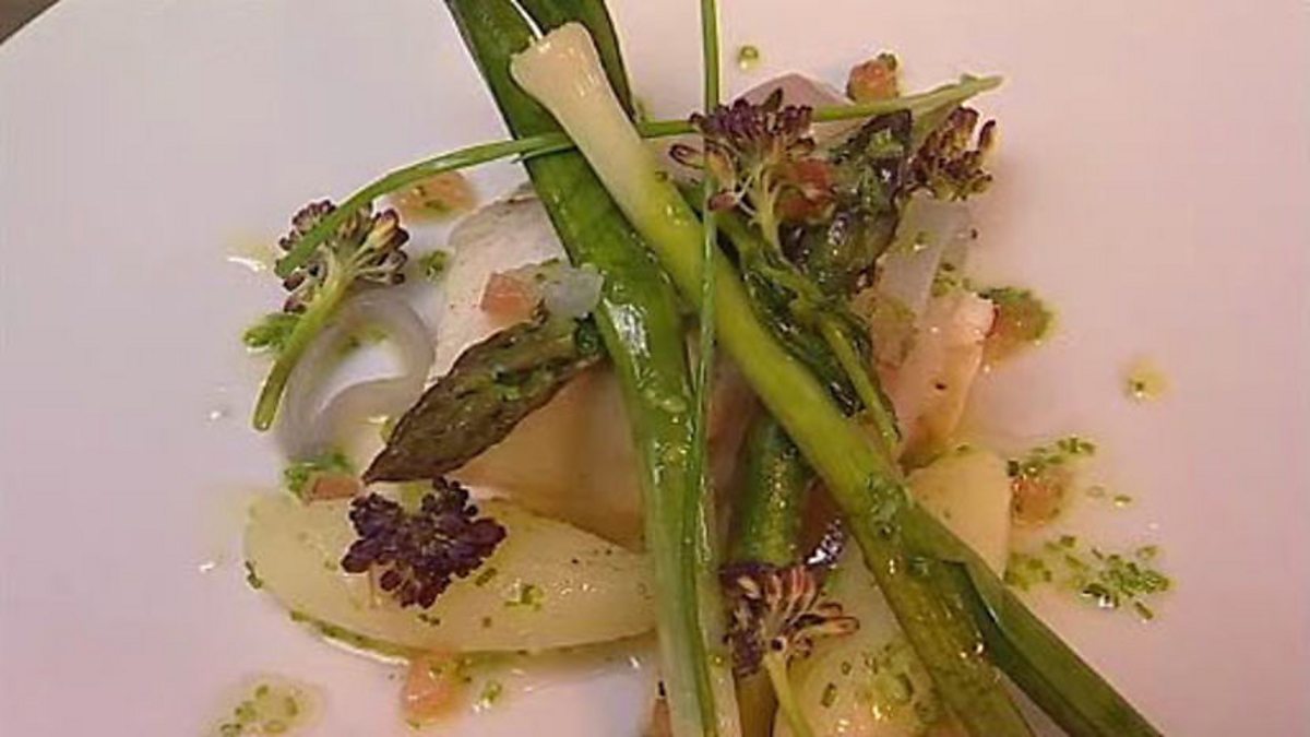 BBC Three - Virgin Cooks, Student v Student, Stone bass with new ...