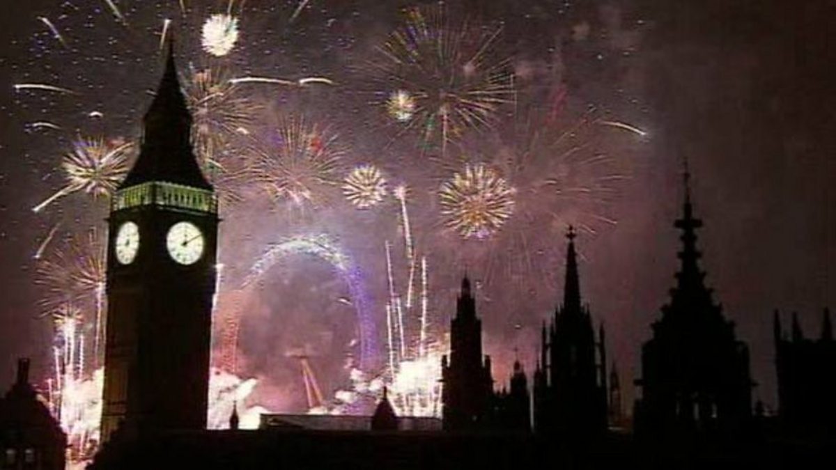 BBC One - New Year Live, 2010, Fireworks Display