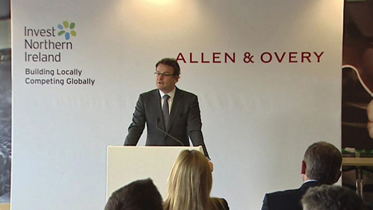 BBC One - BBC Newsline, 16/02/2011, Invest NI grant offered to London ...