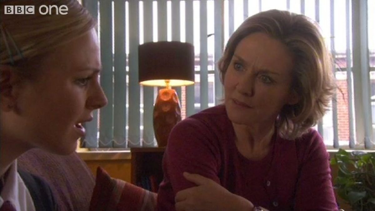 BBC One - Waterloo Road, Series 6, Episode 16, Karen discusses abuse ...