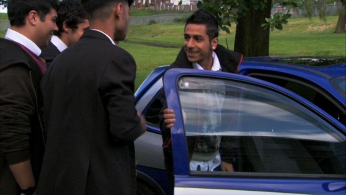 BBC One - Waterloo Road, Tariq takes Ronan's car for a spin