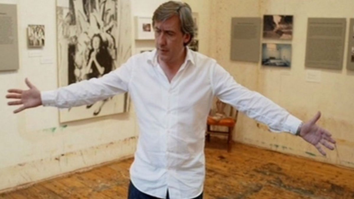 BBC Four - Art of America, Modern Dreams, Andrew inside Jackson Pollock ...