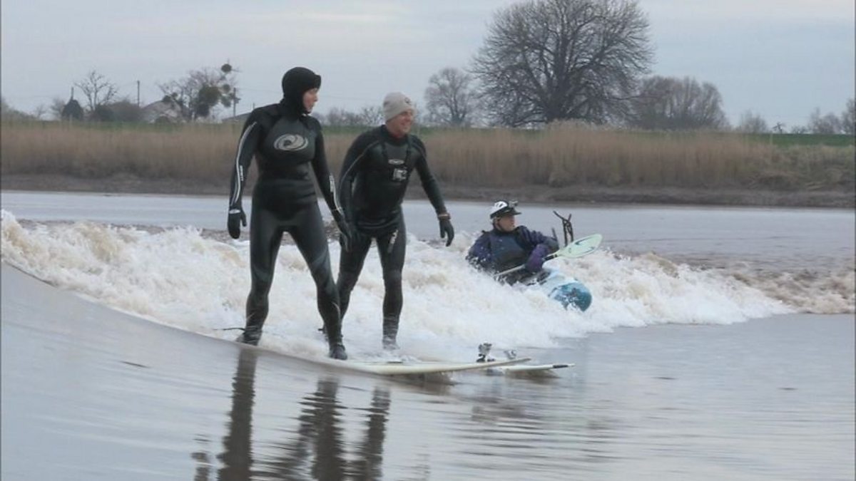 BBC One - Wales in Four Seasons, Spring, Renee Godfrey surfs the Severn ...