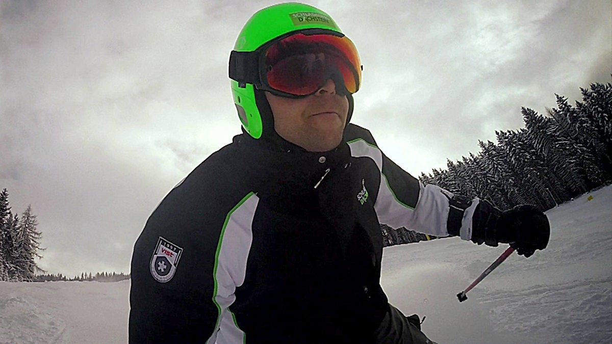 BBC News - Click, 07/02/2015 GMT, VR brings real ski races to your home