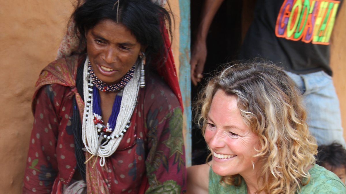 BBC Two - Kate smiling with a Raute woman off camera - Kate Humble ...