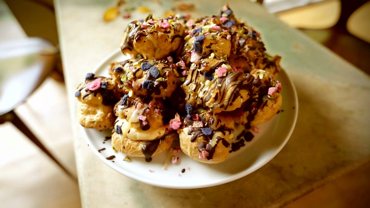 Profiteroles with cheat’s custard | Recipe Cart