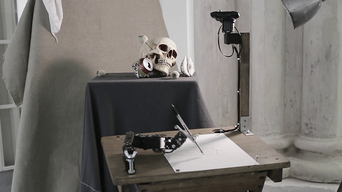 BBC Arts - Get Creative, The robot also draws from still life