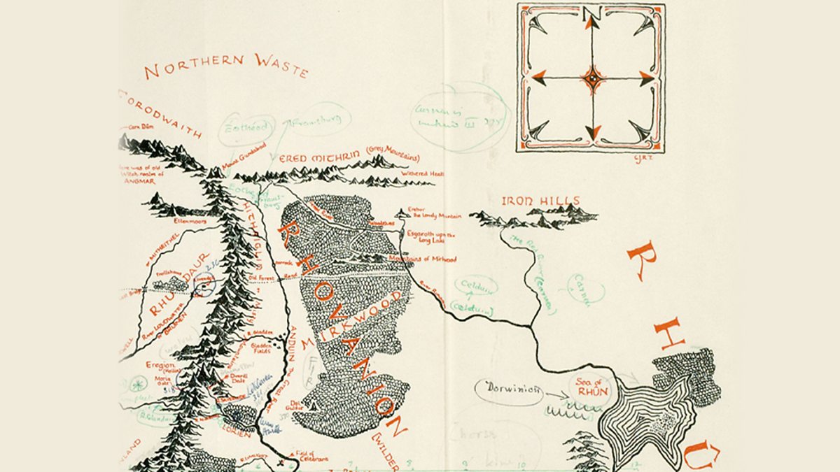 BBC Radio 5 Live - 5 Live In Short, Rare map of Tolkien's Middle Earth ...
