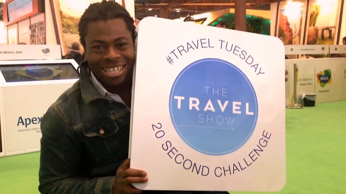 BBC News - The Travel Show, World Travel Market 20 second challenge