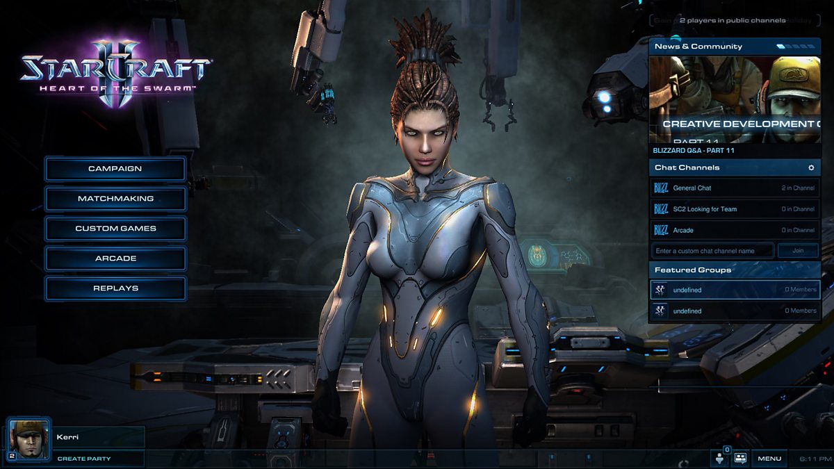 BBC Radio 4 - The Art of StarCraft, StarCraft - Landing Screen