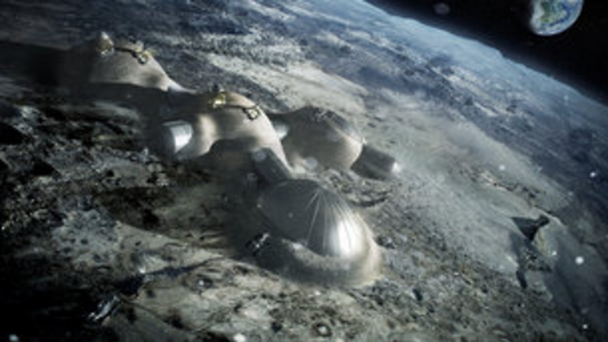BBC - Could moon colony become a reality by 2040? - Illustration of ...