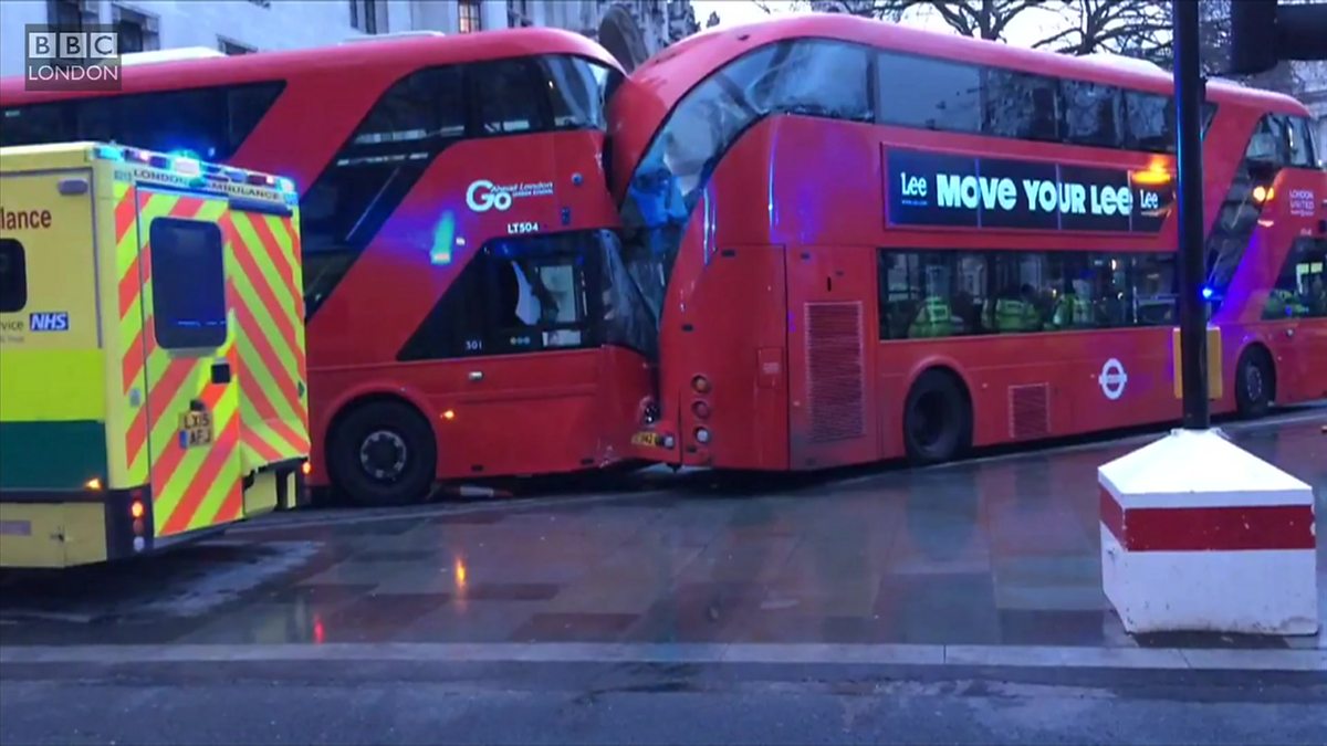 BBC Radio London - BBC Radio London Special, London buses collide