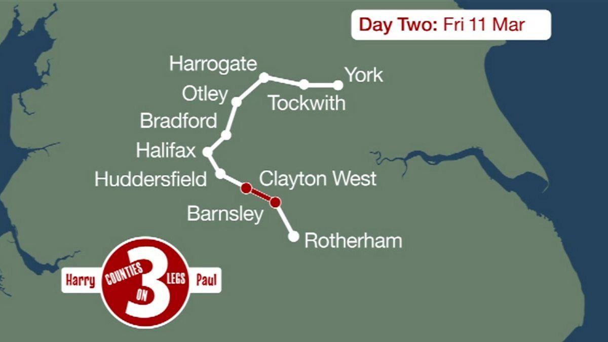 BBC Radio Leeds - Liz Green, Three Legs Challenge: Day two