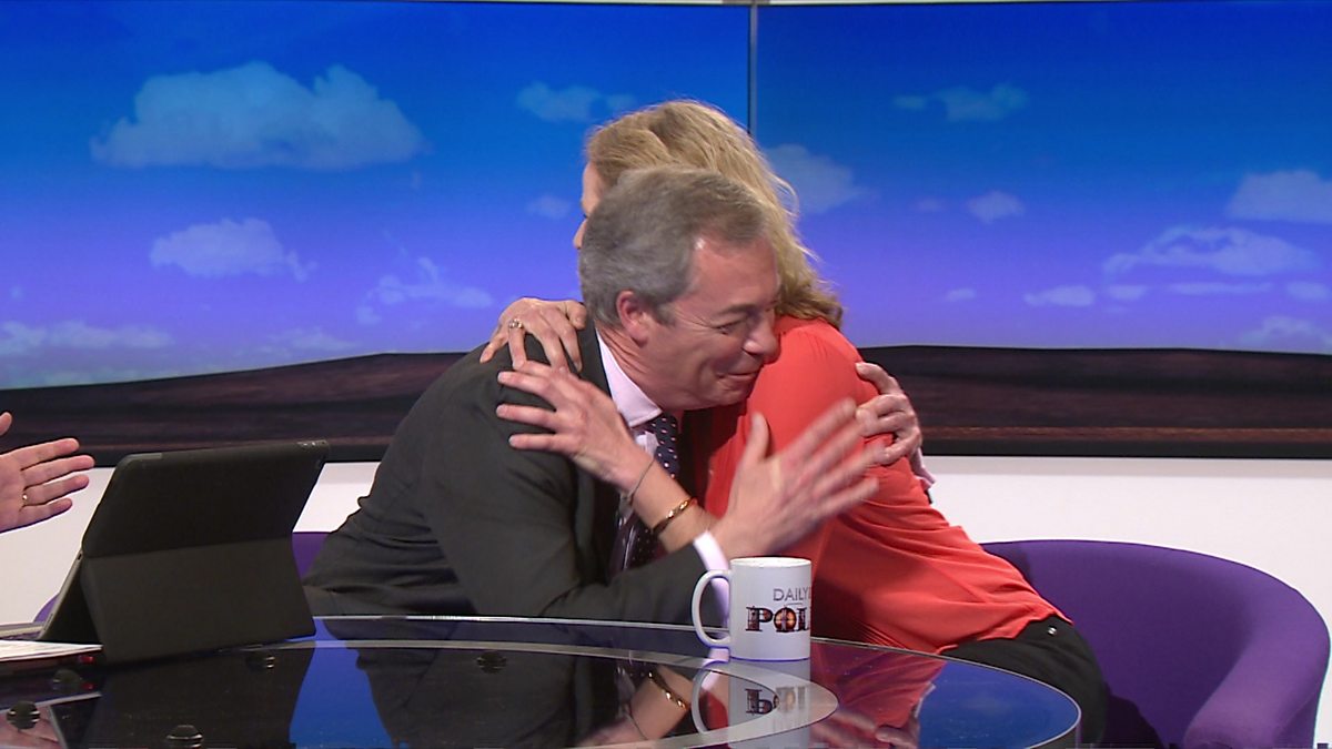 BBC Two - Daily Politics, 15/04/2016, 'Would you like to give Nigel a hug?'