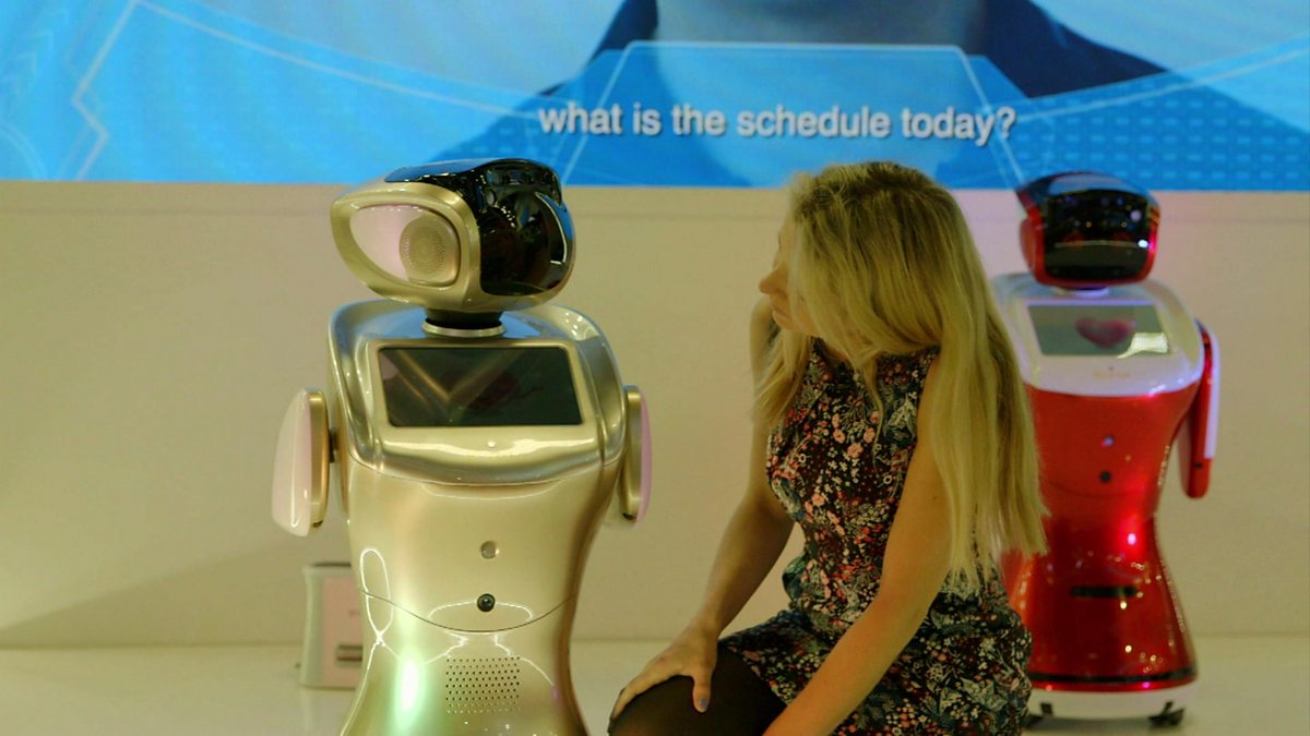 BBC News - Click, 10/09/2016 GMT, Smart home robots and sake fridges