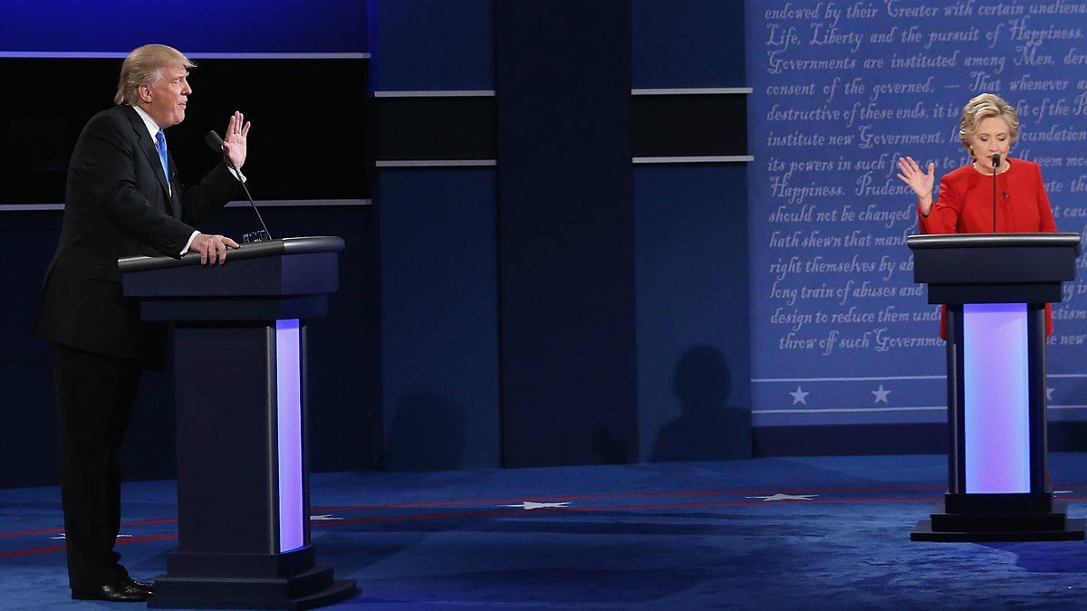 BBC World Service - Newshour, Trump vs Clinton = Daffy vs Bugs?