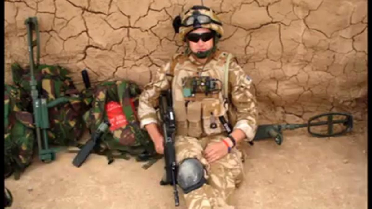 BBC One - Look East, Soldier shot in eye 'lucky to be alive'