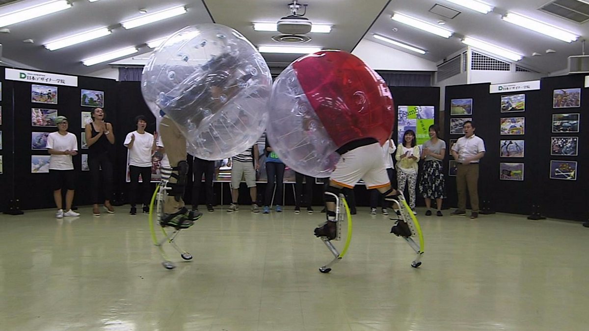 BBC News - Click, Japan 2, Going for knockout with bubble jumping