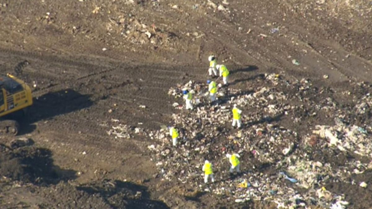 BBC One - Reporting Scotland, Landfill site for missing Corrie Mckeague