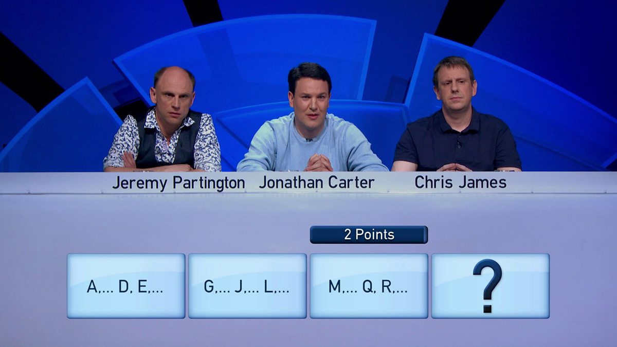 BBC Two - Only Connect, Series 12, Semi-Final 1, It's right, but you ...