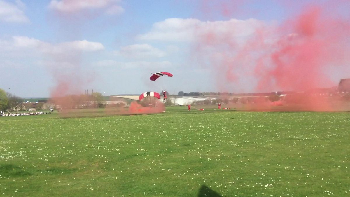 BBC Radio Wiltshire - Shaun Hodgetts, Red Devils display in Amesbury