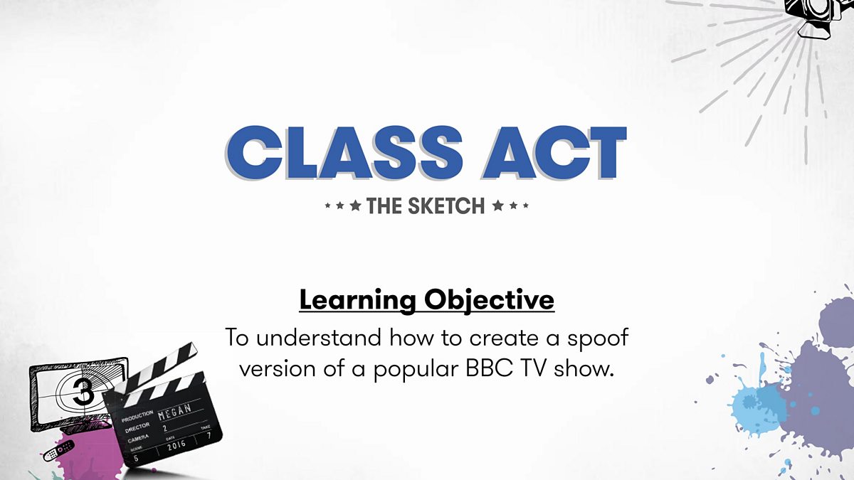 BBC - Comedy Classroom, Secondary - Class Act student facing slides ...