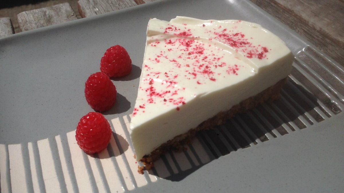 BBC - Lime Cheesecake with Raspberries