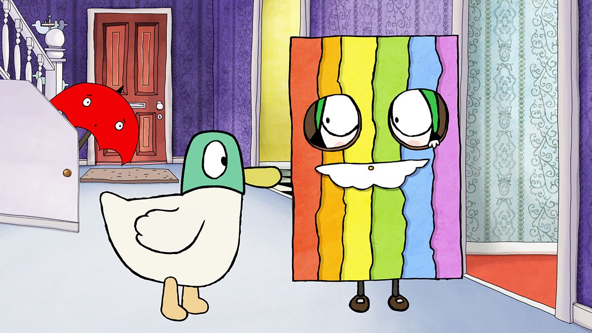 Sarah & Duck - Series 3: 26. Rainbow Race - Audio Described - BBC iPlayer
