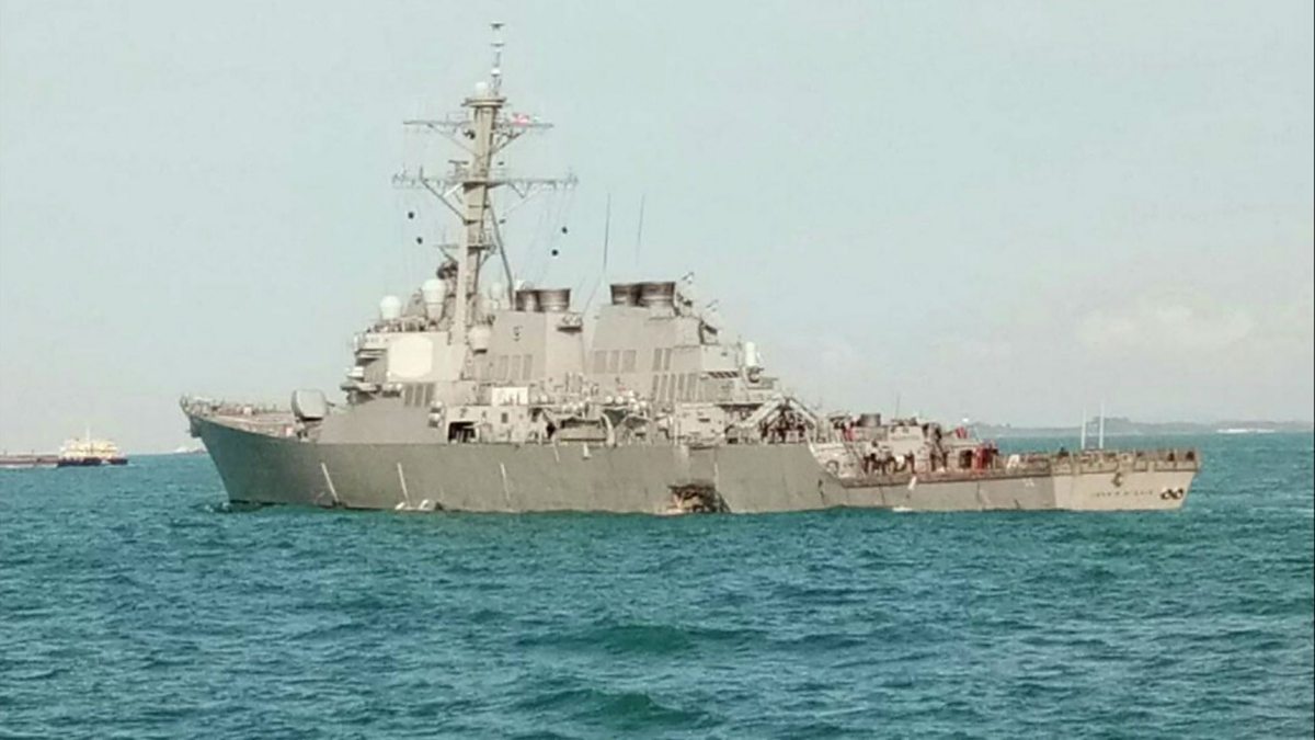 BBC World Service - Newshour, Ten missing in US destroyer collision