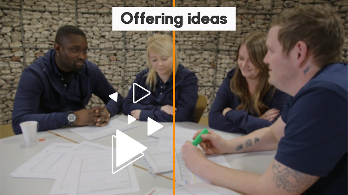 BBC - Skillswise clips, The team discuss feedback SL_SC5_CL2.mov