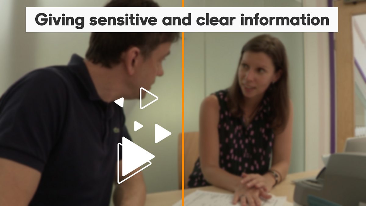 BBC - Skillswise clips, Giving sensitive and clear information.