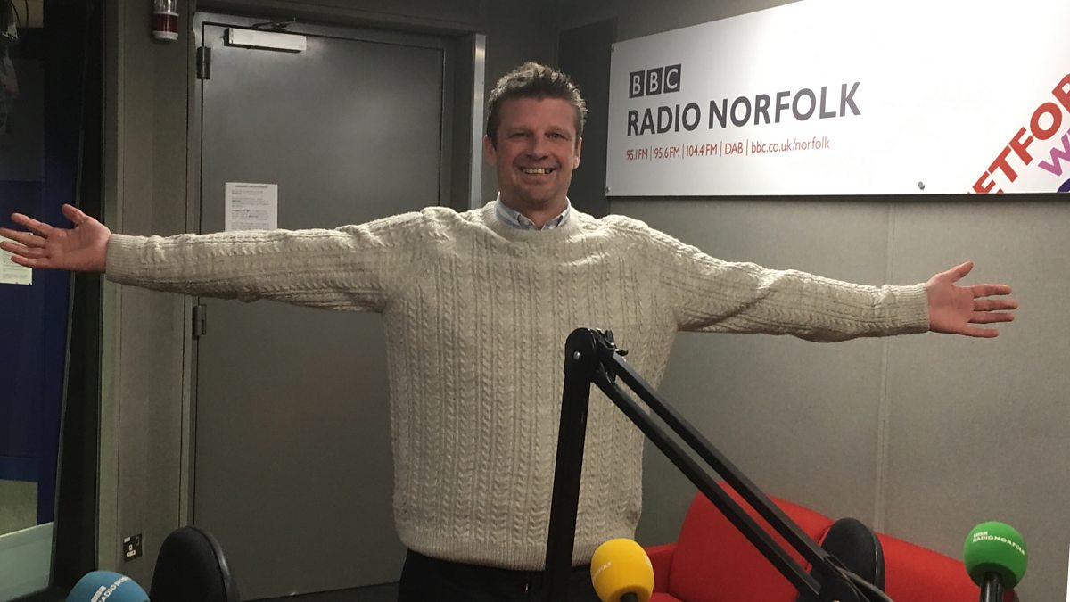 BBC Radio Norfolk - The Scrimmage, Adrian Coote in the studio, Former ...