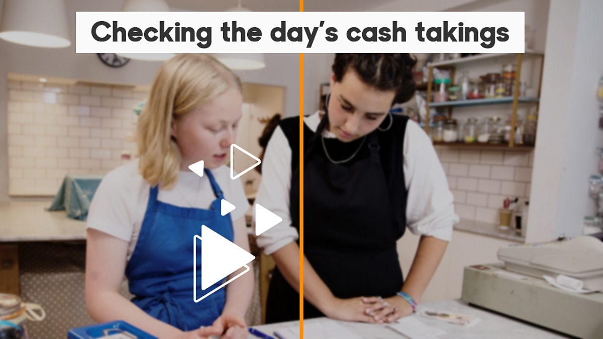 BBC - Skillswise clips, Cashing up the till - Retail - clip 2