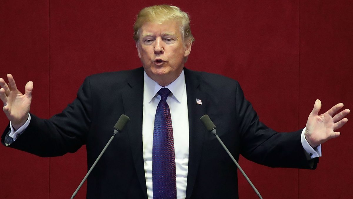 BBC News - Big Boss Interview, President Trump to Weigh up Trade Deals