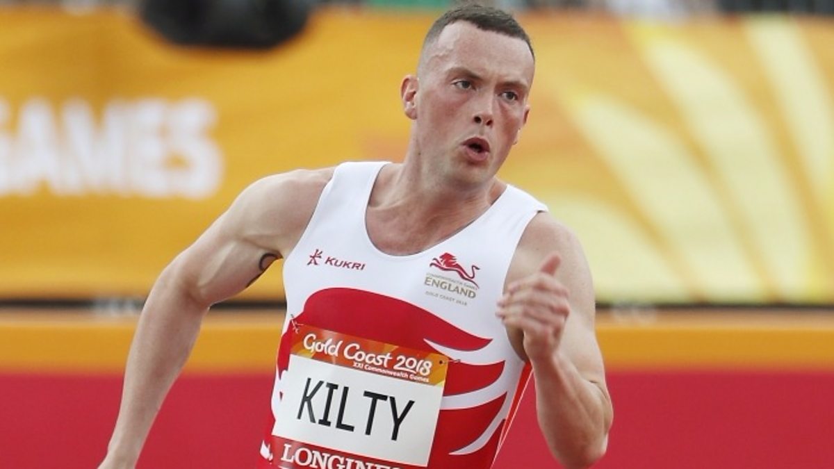 BBC Sport - Commonwealth Games, Kilty through to 200m semi-finals