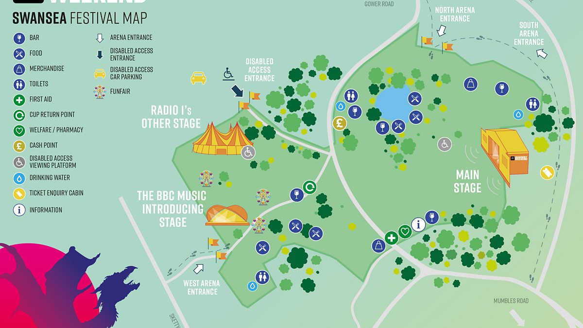 BBC Music - Biggest Weekend - Site Map - Swansea