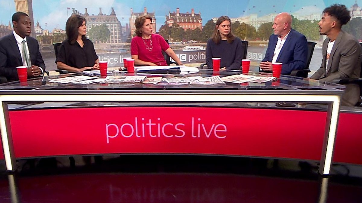 BBC Two - Politics Live, 11/09/2018, Debating Jordan Stephens ...