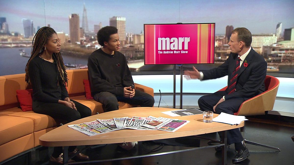 BBC One - The Andrew Marr Show, 28/10/2018, Sheku & Isata Kanneh-Mason ...