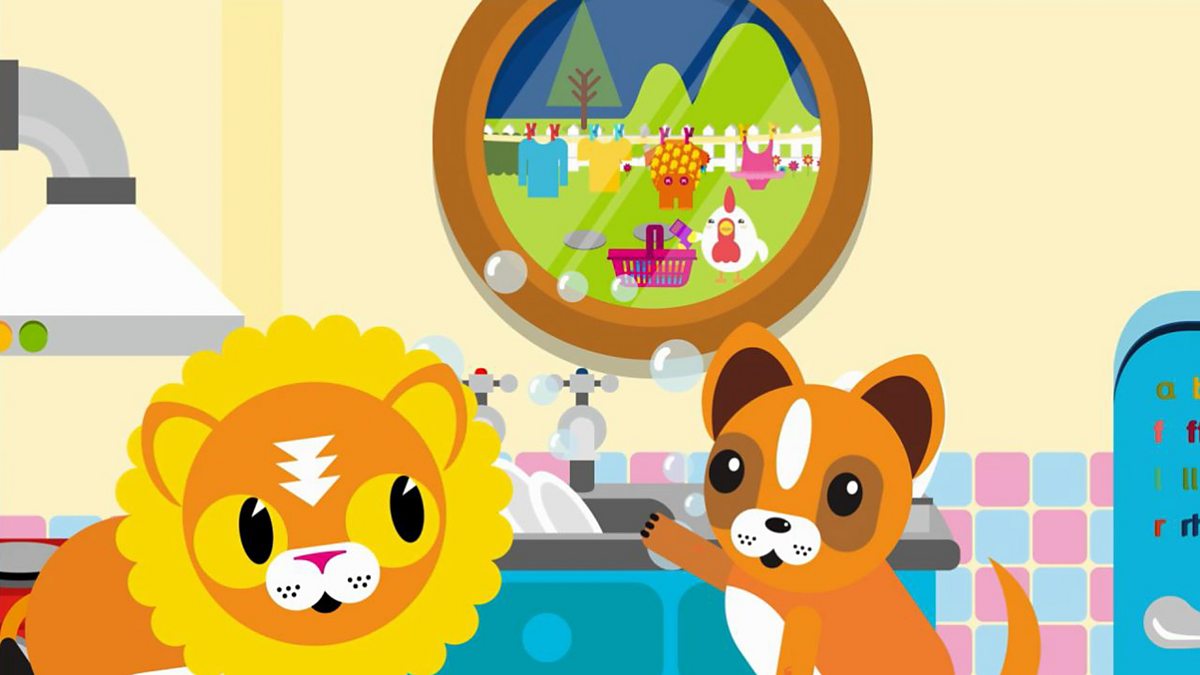 S4C - Nos Da Cyw, Cyfres 1, Llew a'r pyjamas coll